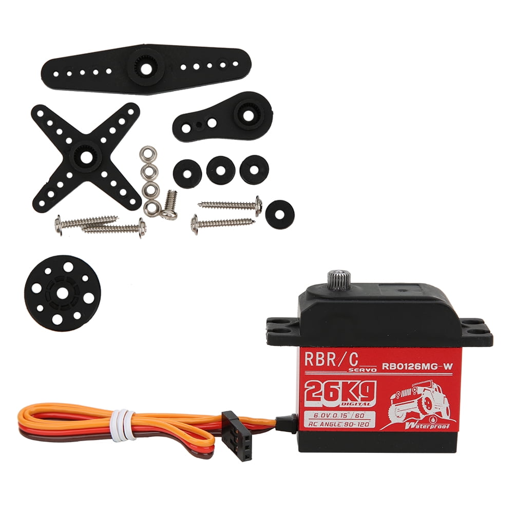 High Torque 26KG Metal Gear Digital Servo for 1/8 1/10 Scale Robot RC ...
