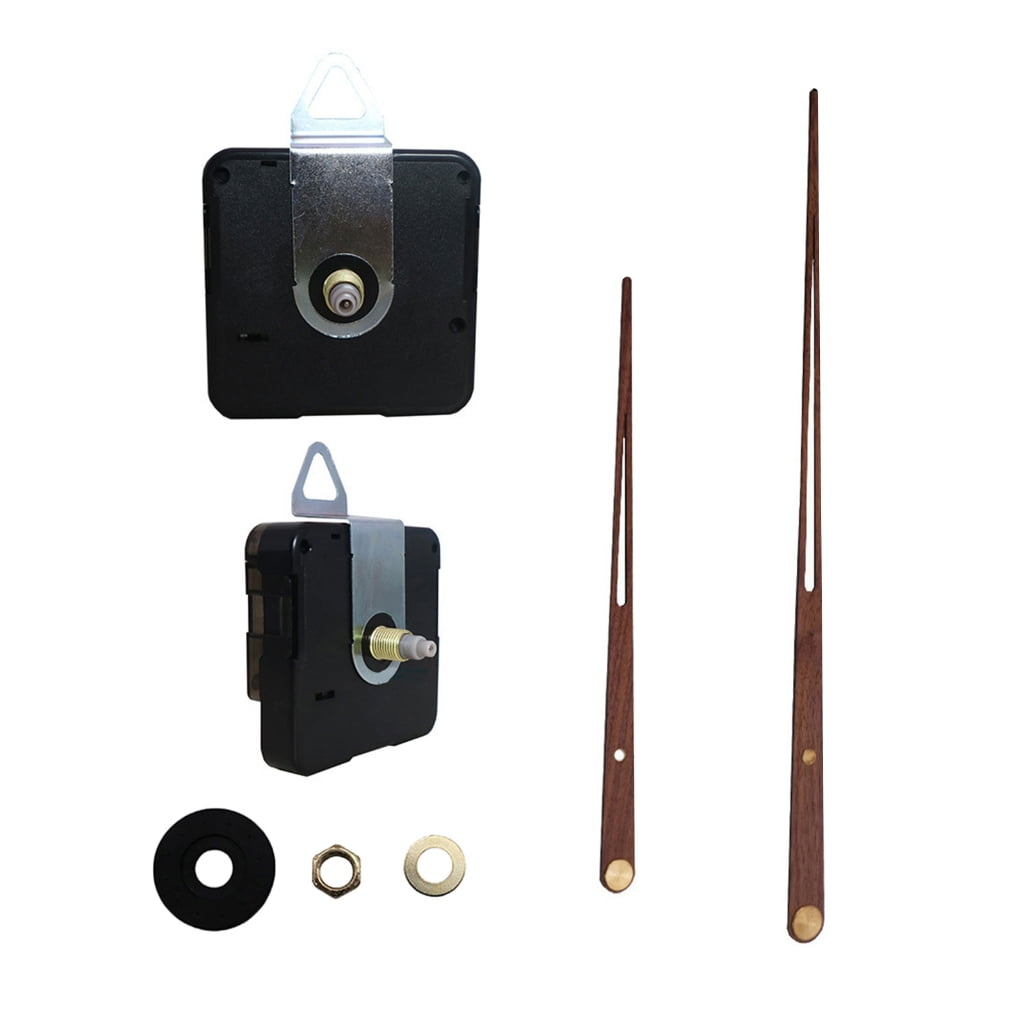 High Torque Clock Movement Replacement Set with Wood Hands for DIY Wall ...