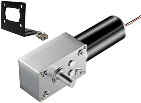 High Torque DC 24V 160 RPM Worm Gear Motor Reversible Electric All ...