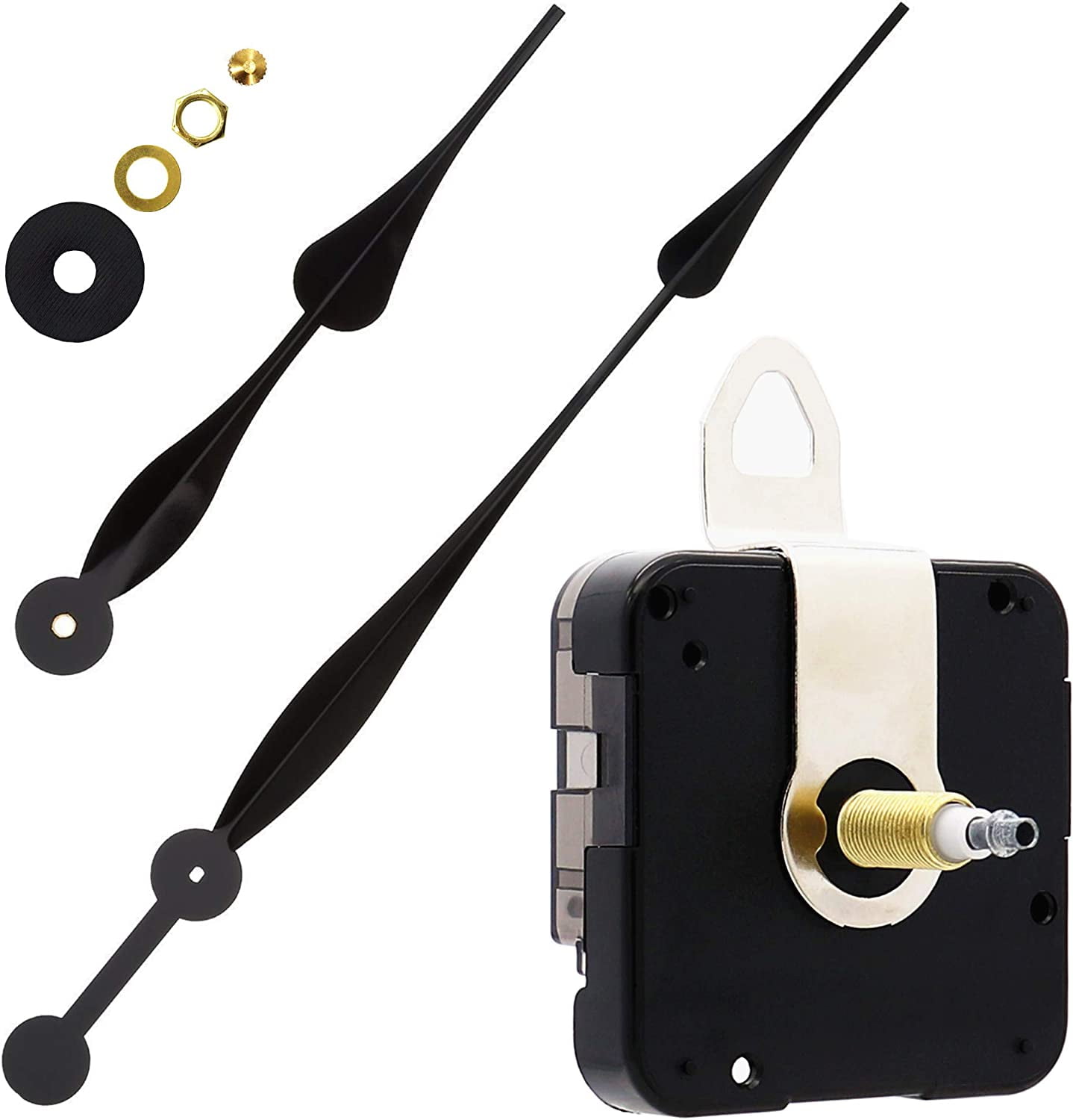 High Torque Long Shaft Clock Movement Mechanism with 12 Inch Long Spade ...