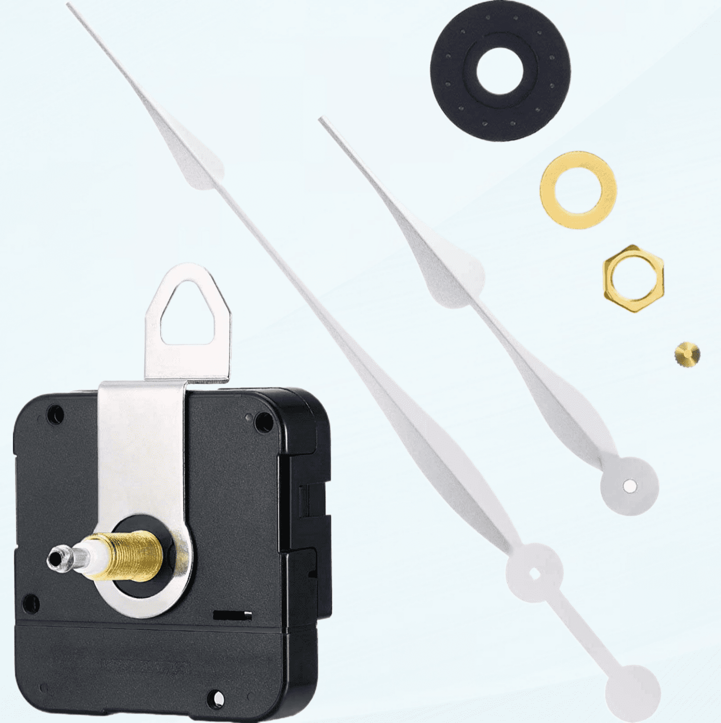 High Torque Long Shaft Clock Movement Mechanism with 12 Inch Long Spade ...