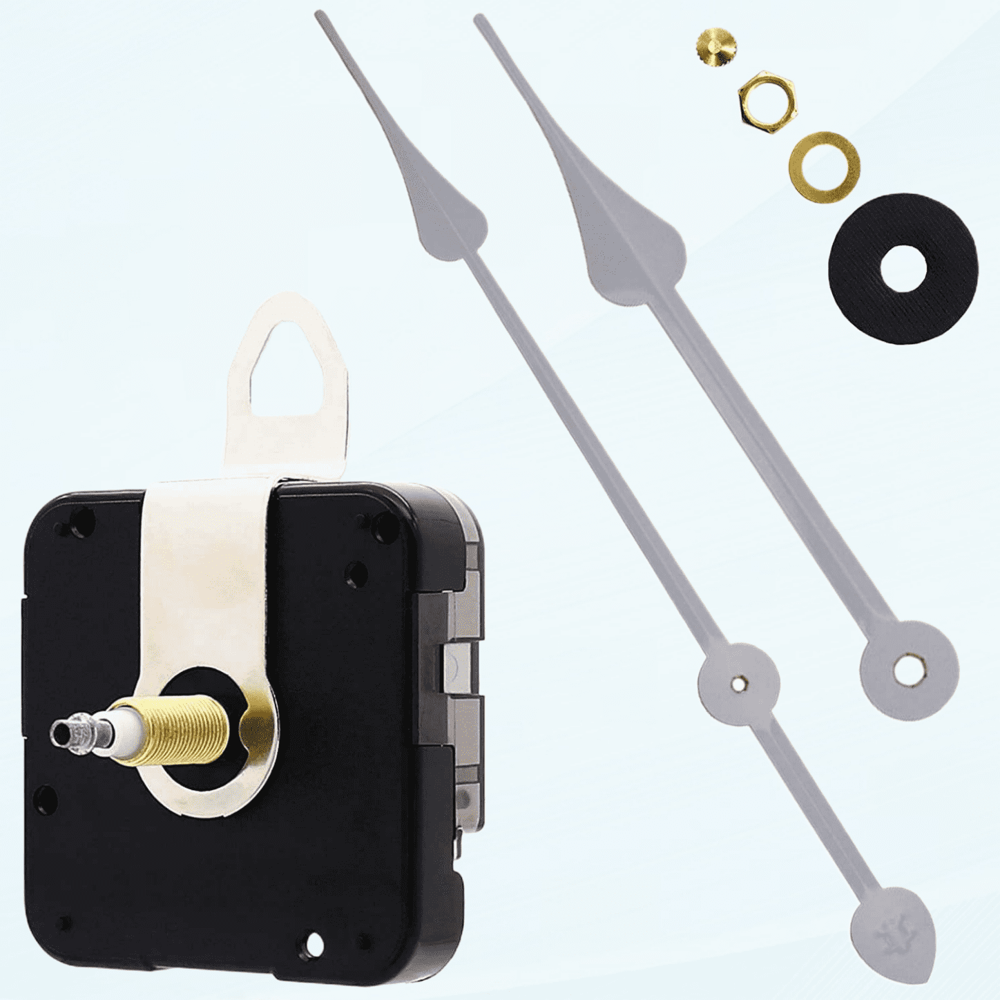High Torque Long Shaft Clock Movement Mechanism with 12 Inch Long Spade ...