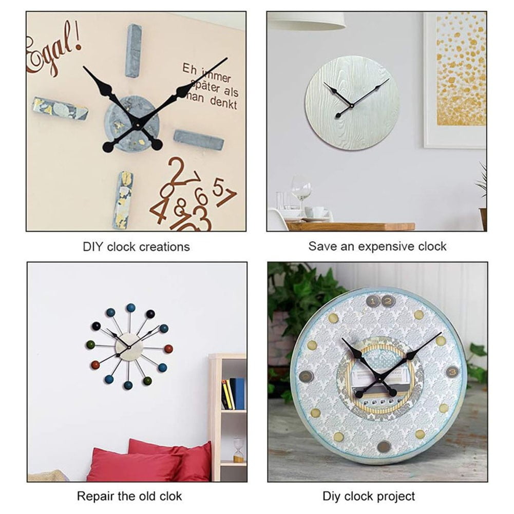 High Torque Wall Clock Movement Through Nut Movement With Metal Pointer ...