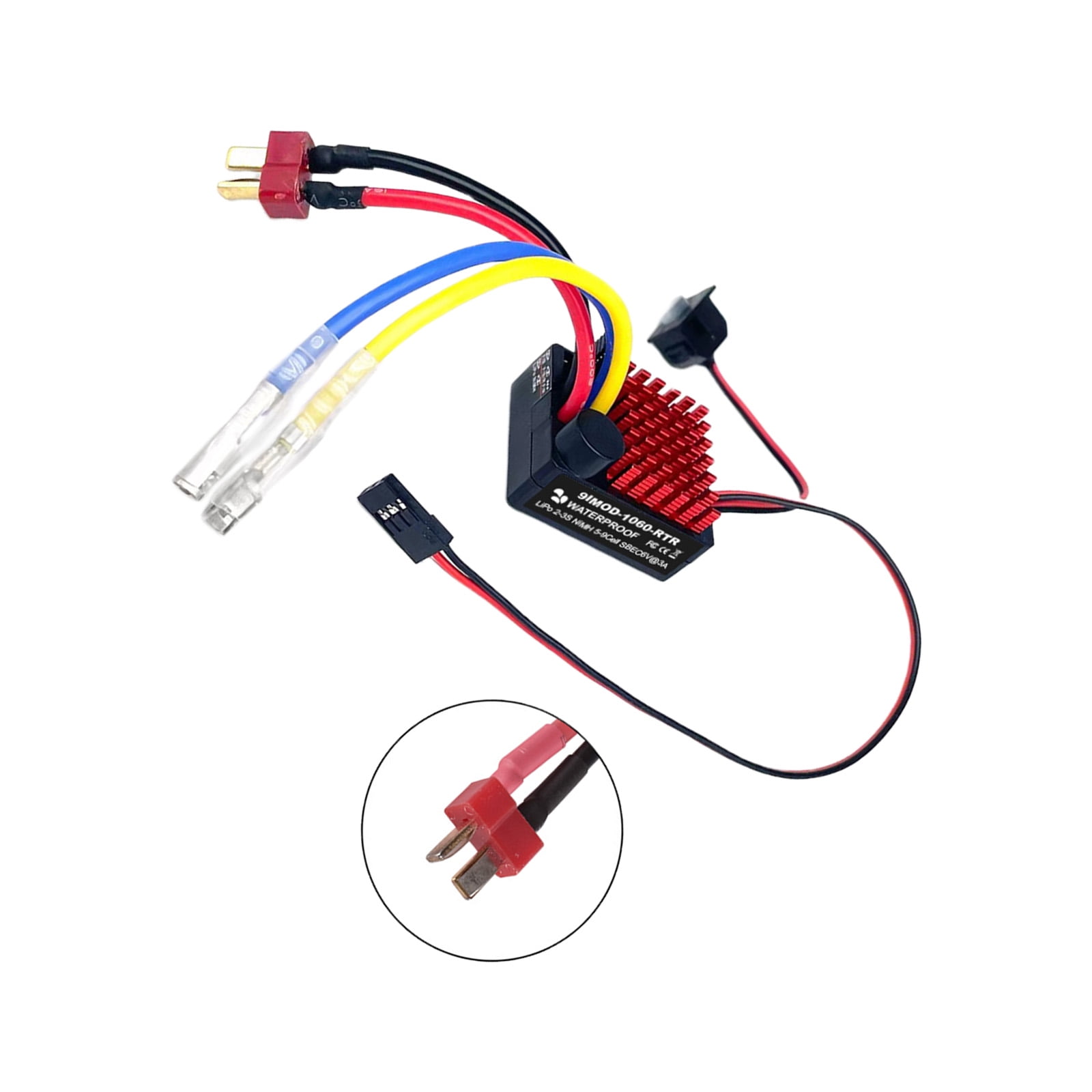 High Torques 60A Brushed Electronic Speed Controller For 540/550 Motors ...