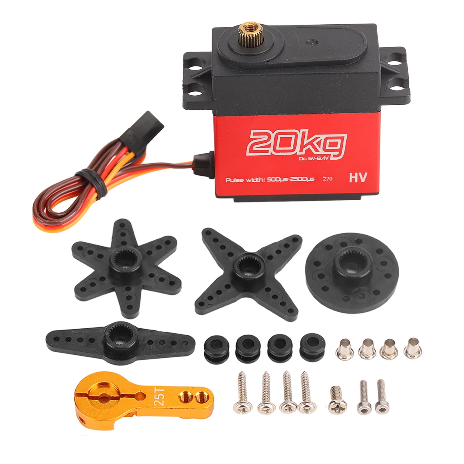 High Torsion Waterproof Full Metal Gear 20KG Digital Servo with 270 ...