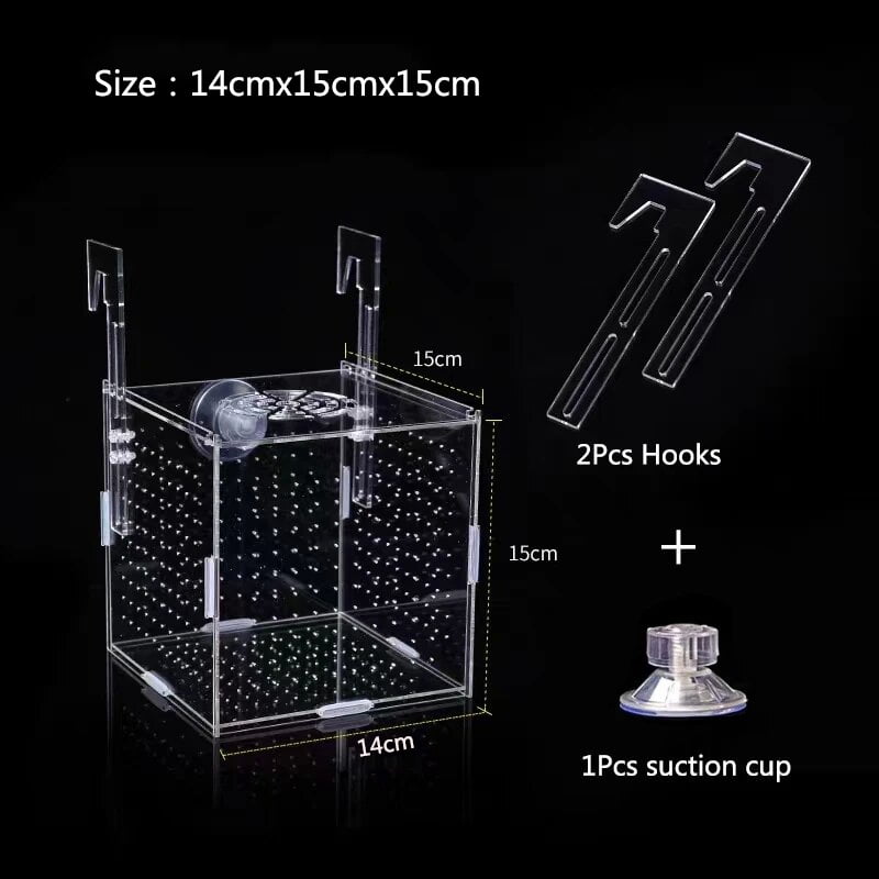 High Transparent Acrylic Aquarium Fish Breeding Isolation Box Fish ...