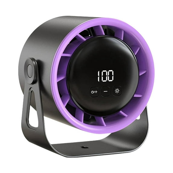 High USB Desk Fan with Digital Display 100 Adjustable Speeds for ...
