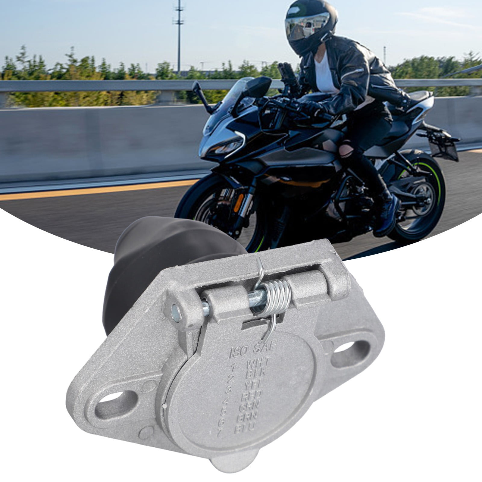 High Universality Fitment 7 Pins Socket 7 Pin Trailer Socket Clear ...