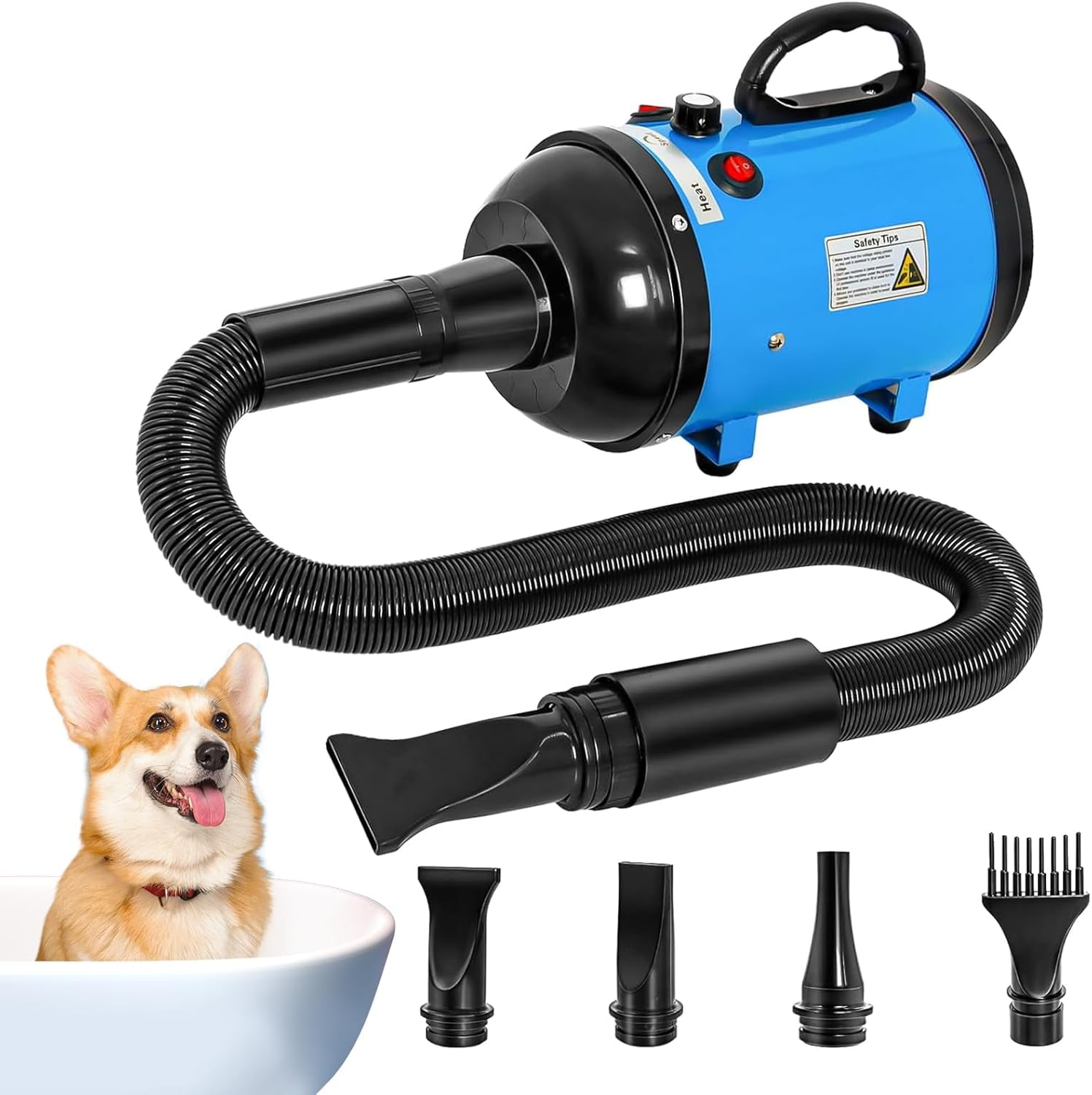 Dog Dryer for Large Dogs 5.2HP 3800W High Velocity Pet Hair Dryers with ...