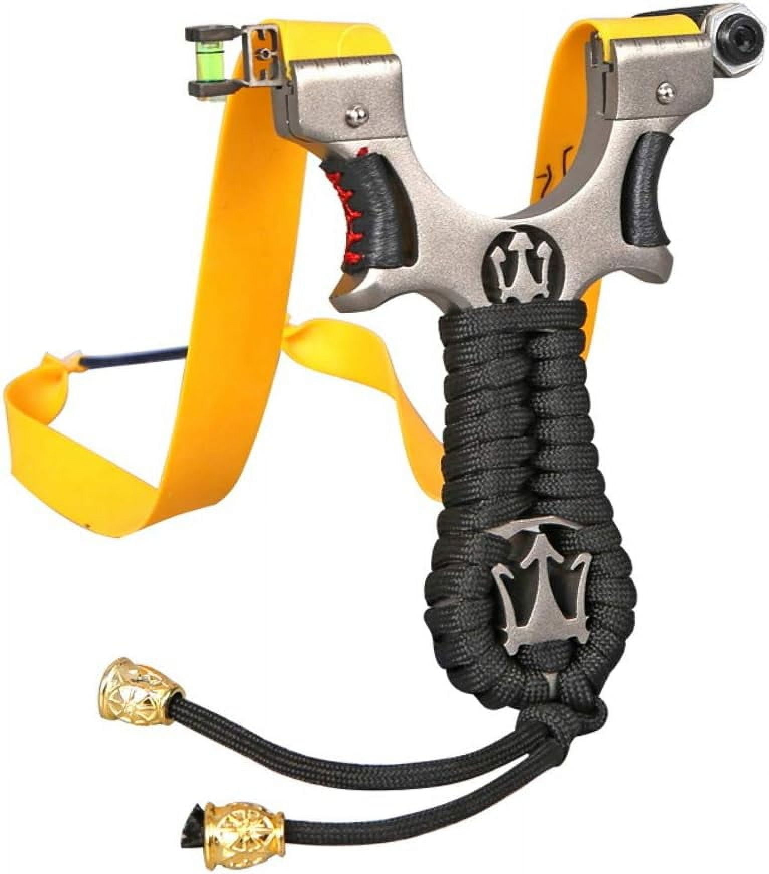 High Velocity Hunting Slingshot with Adjustable Fiber Optic Sight Resin ...