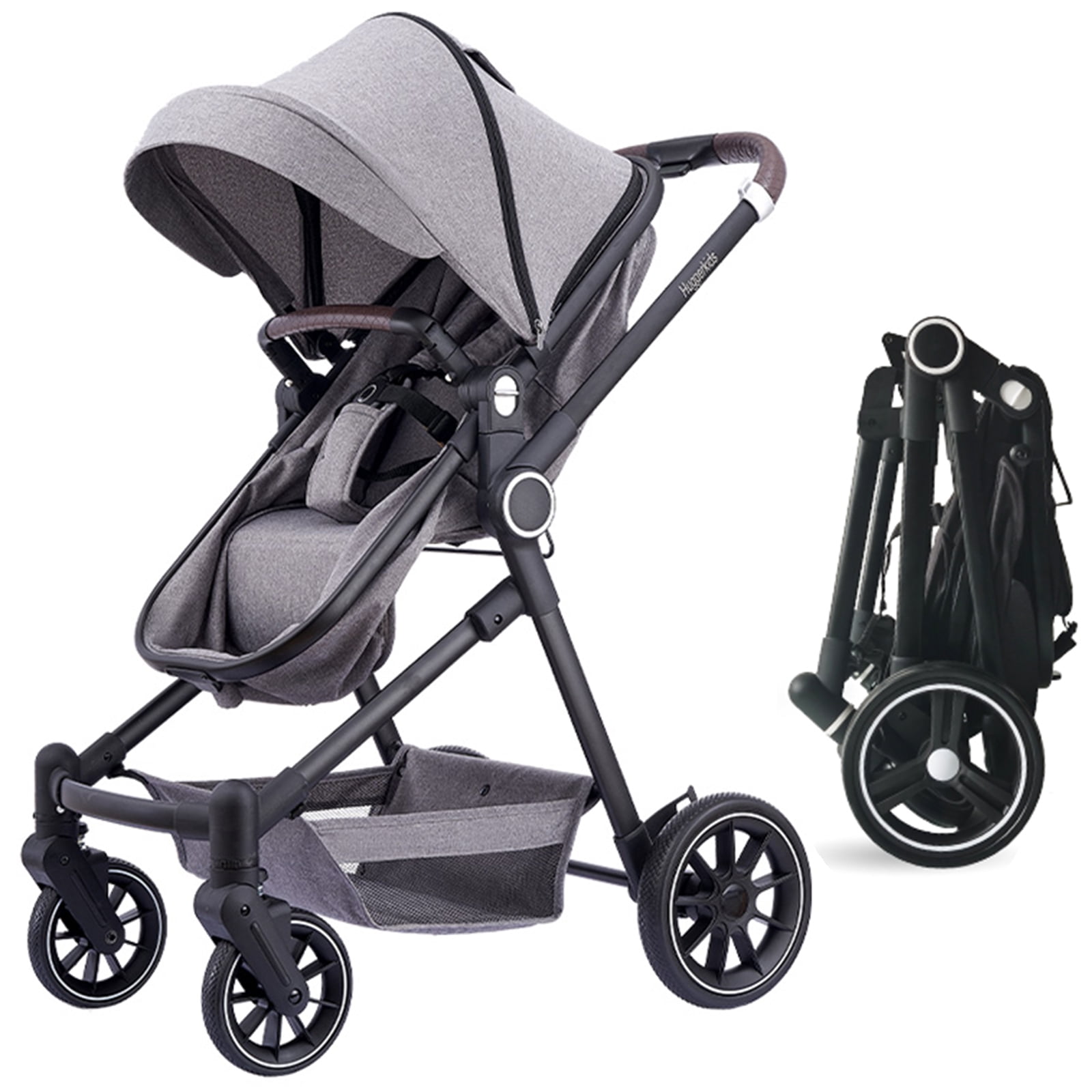 High-View Baby Stroller with Shock Absorption & 20kg Capacity ...