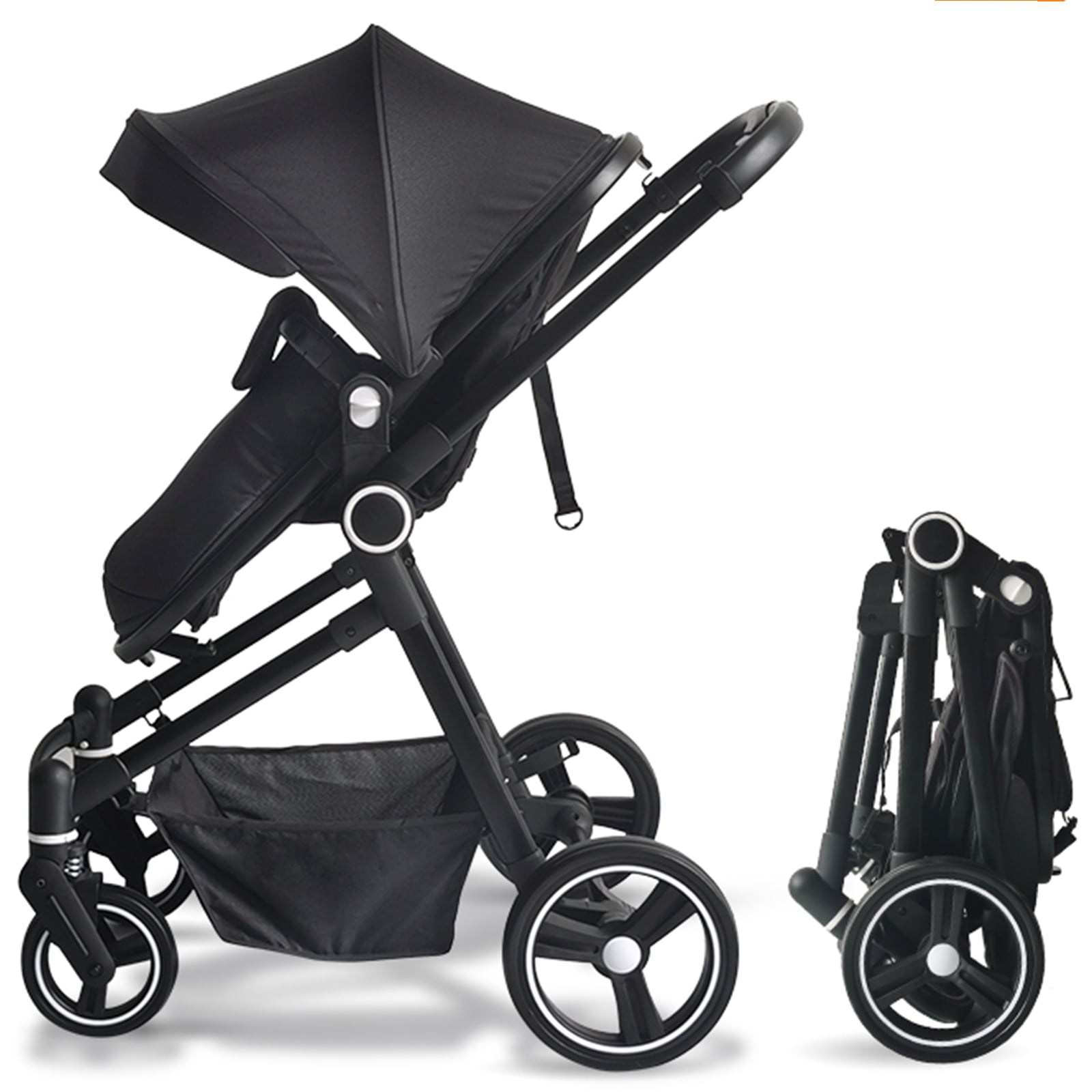 High-View Baby Stroller with Shock Absorption & 20kg Capacity ...