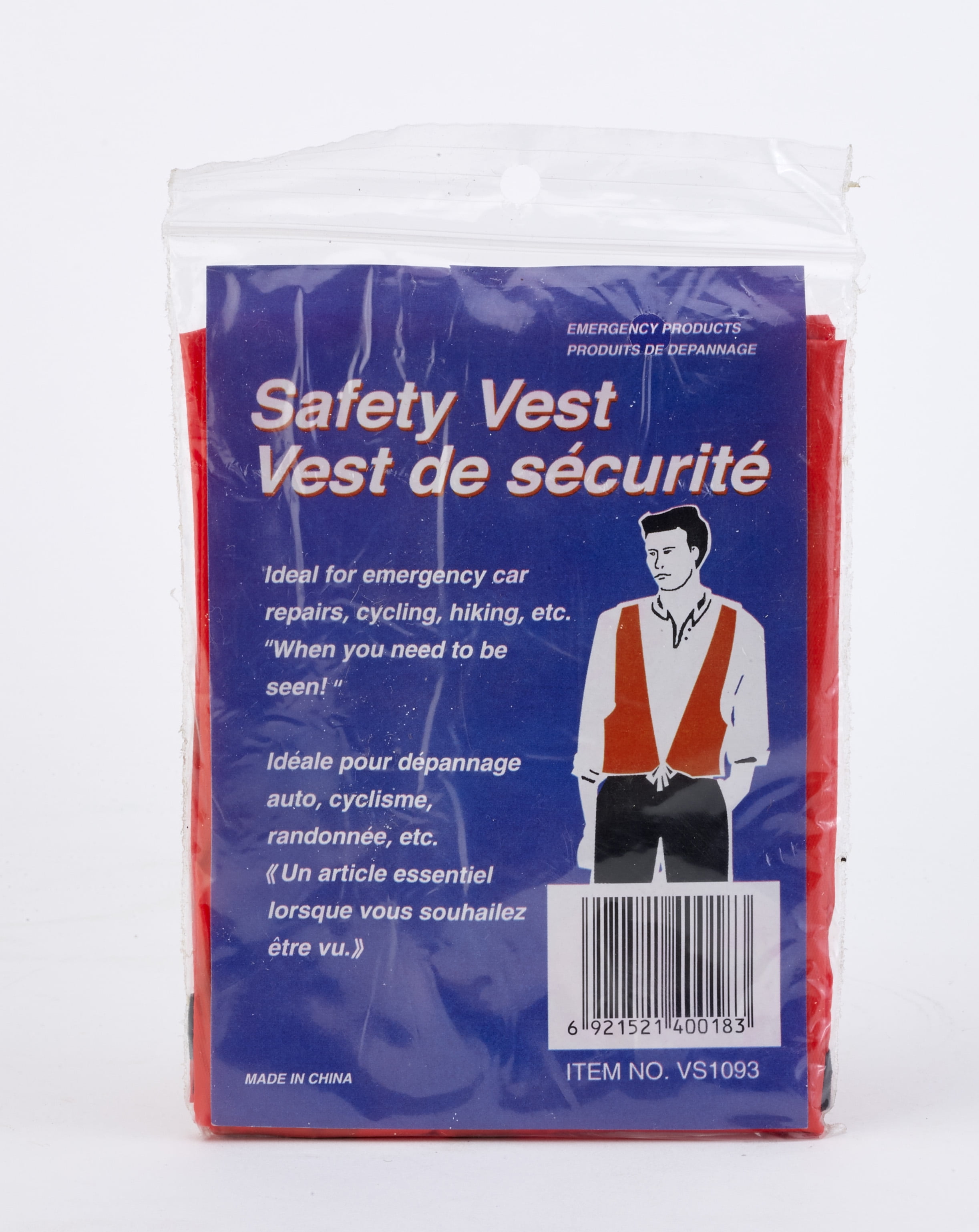 High Visibility 10 mil PVC Disposable Safety Vest, Blaze Orange 8pk ...