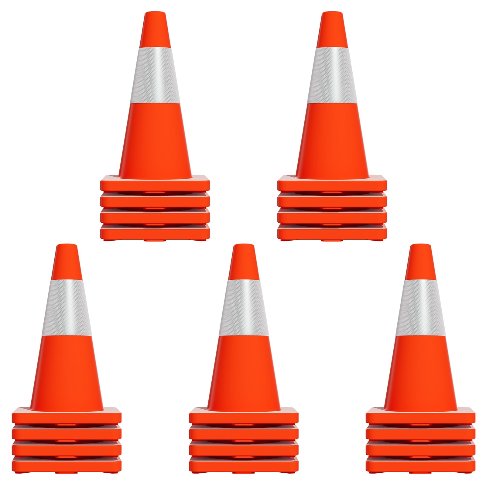 High Visibility Cone, Stackable Storage, UV Resistant, Orange Traffic ...