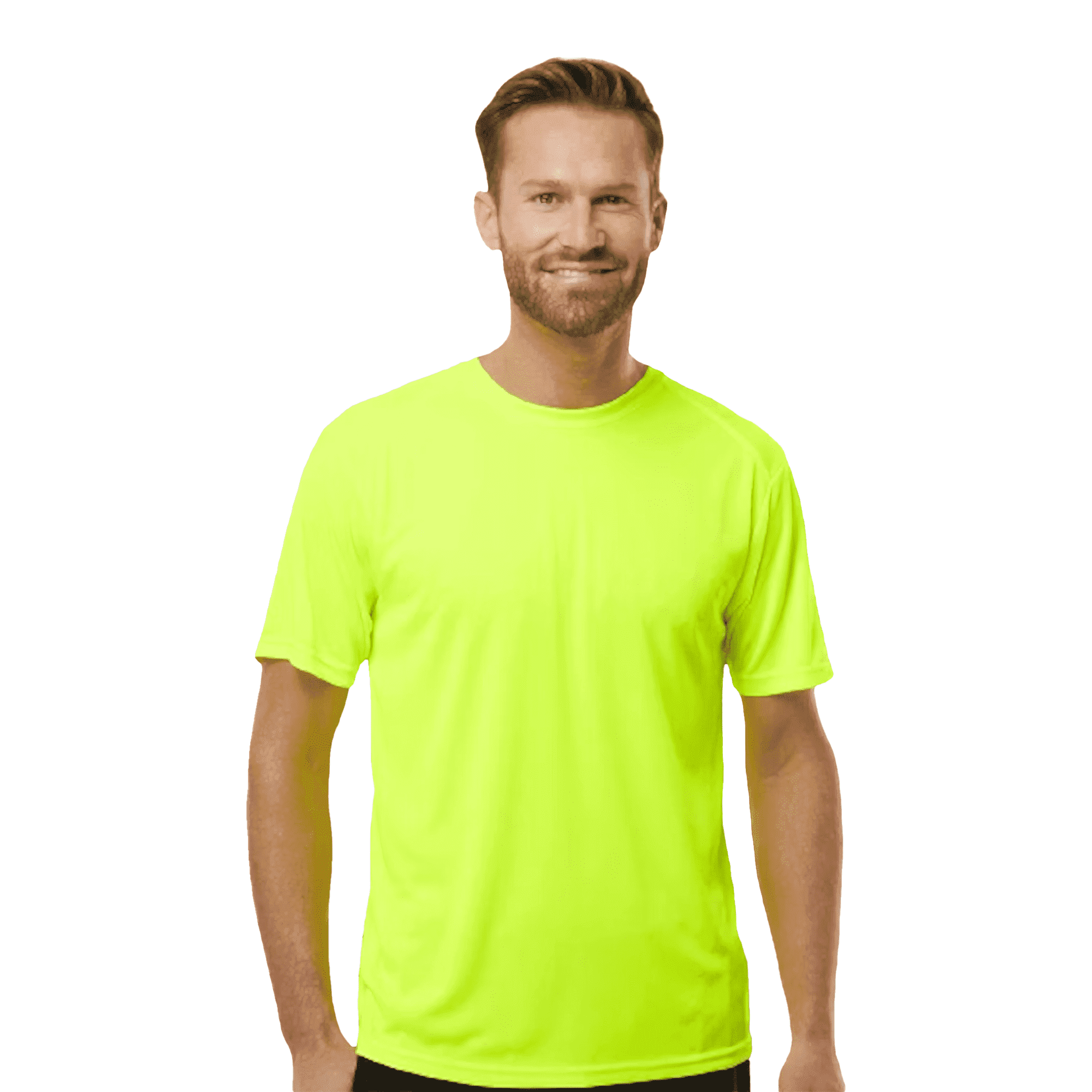 High Visibility Crew Neck Safety T-Shirts | Gildan Hi Vis Short Sleeve ...