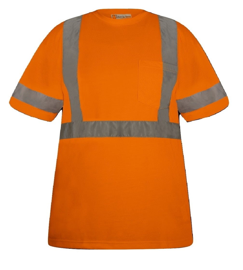 High Visibility Fluorescent Safety T-Shirt - Half Sleeve - 100% ...
