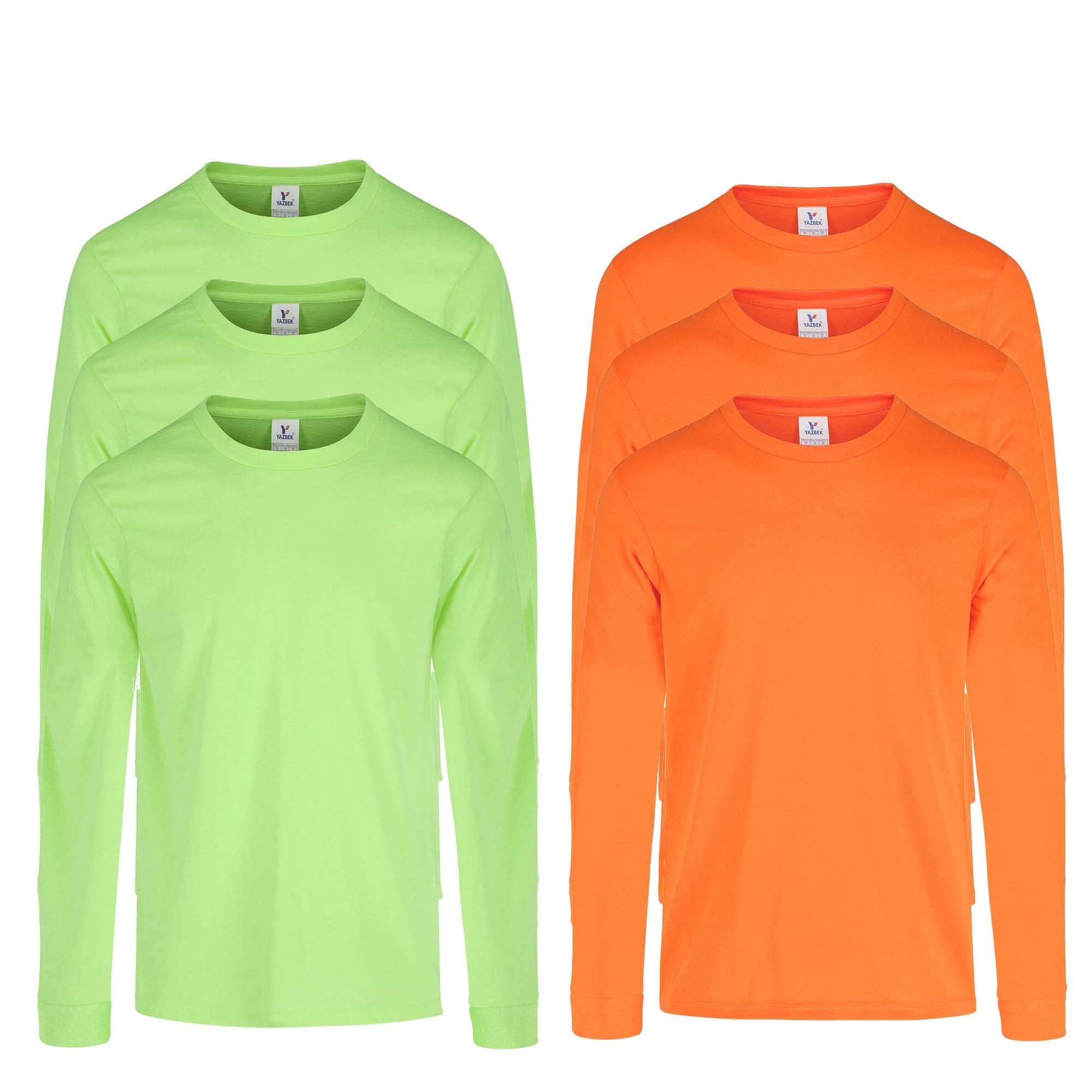 High Visibility Long Sleeve Pure Dry Fit Poly Safety Work T-Shirt for ...