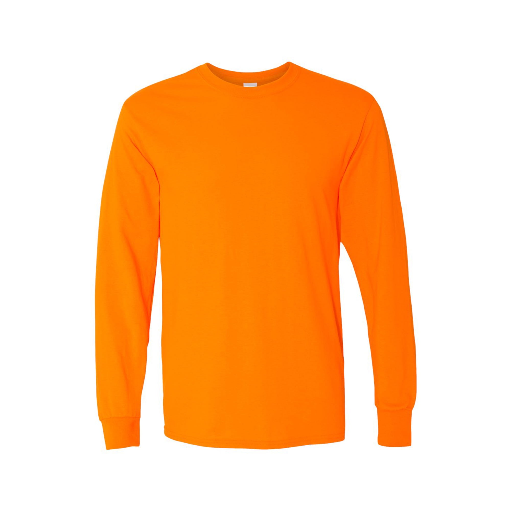 High Visibility Crewneck T-Shirt for Men, Gildan Hi Vis Long Sleeve ...