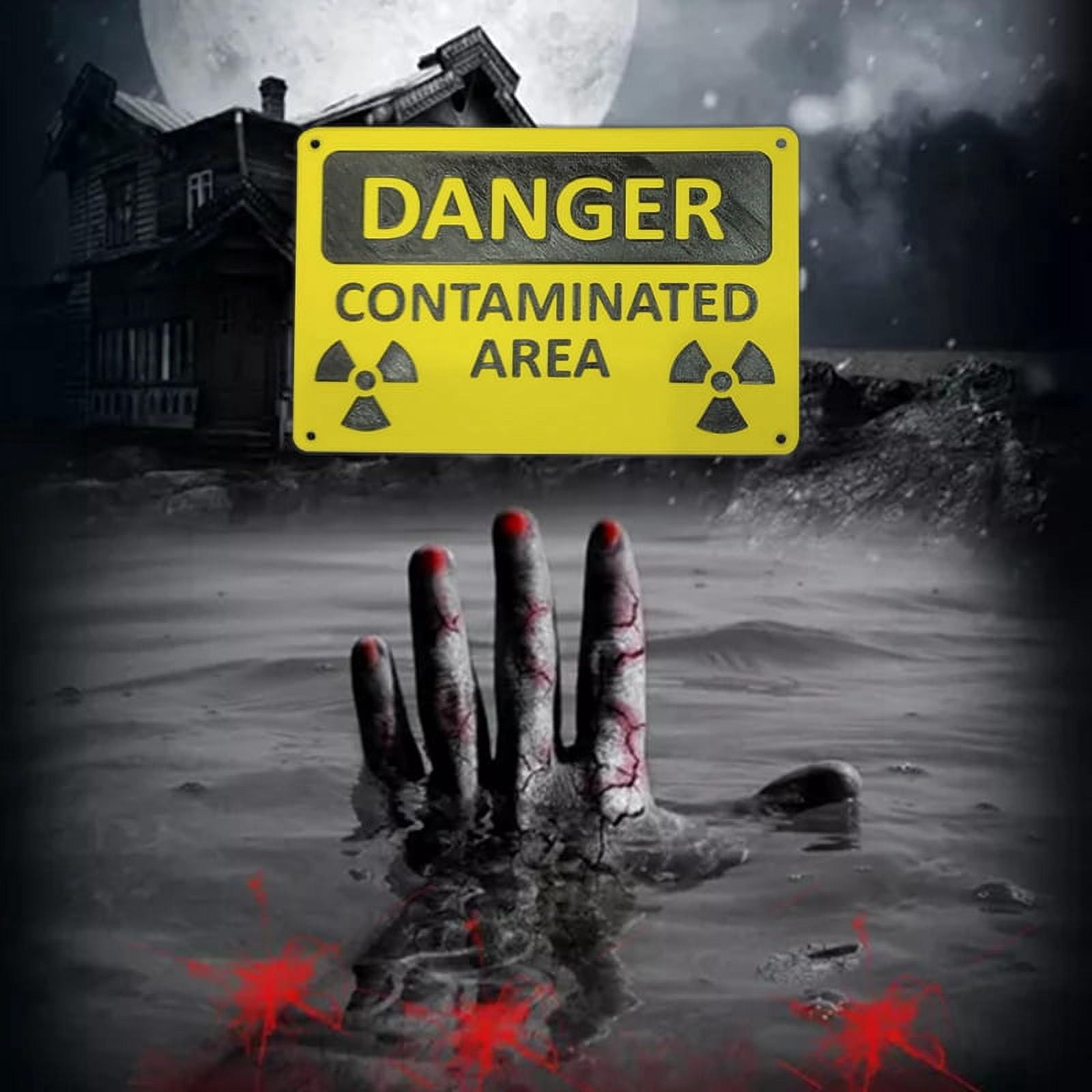 High Visibility Metal Patches Nuclear Radiation Warning Sign ...