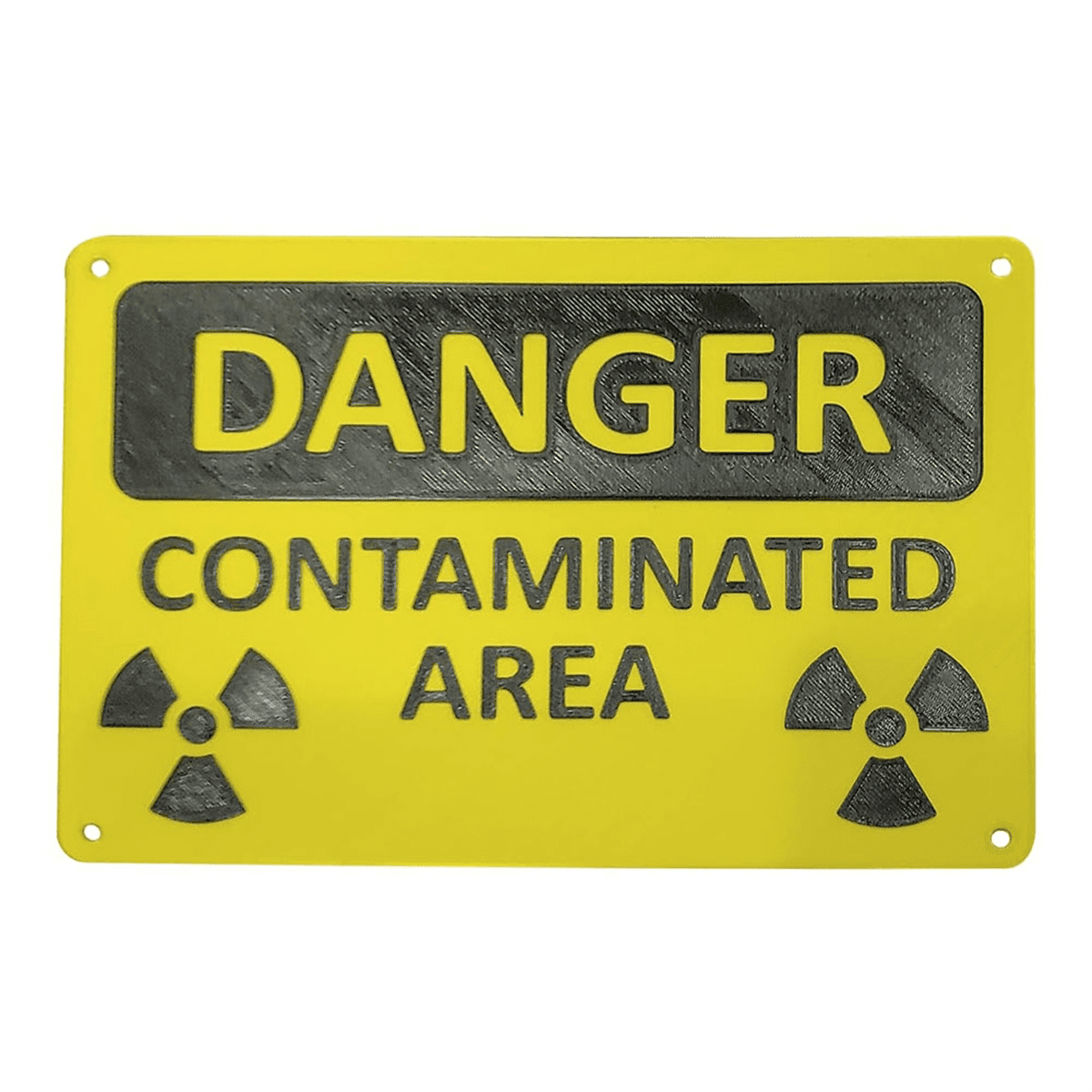 High Visibility Metal Patches Nuclear Radiation Warning Sign ...