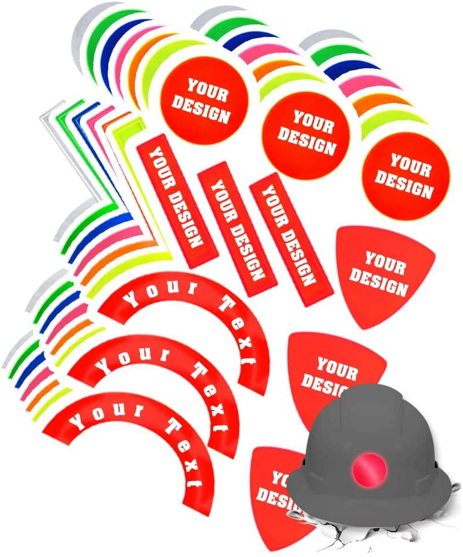 High Visibility Reflective Safety Hard Hat Sticker Customize Logo Hi ...