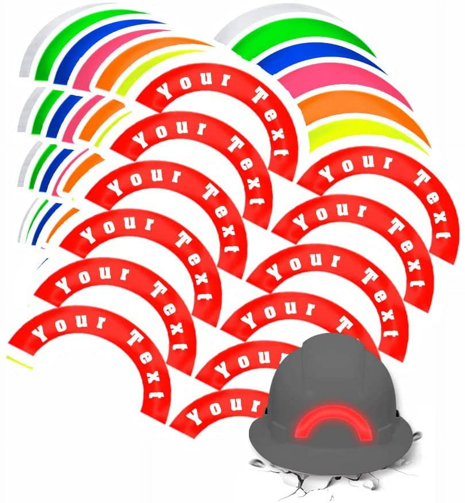 High Visibility Reflective Safety Hard Hat Sticker Customize Logo Hi ...