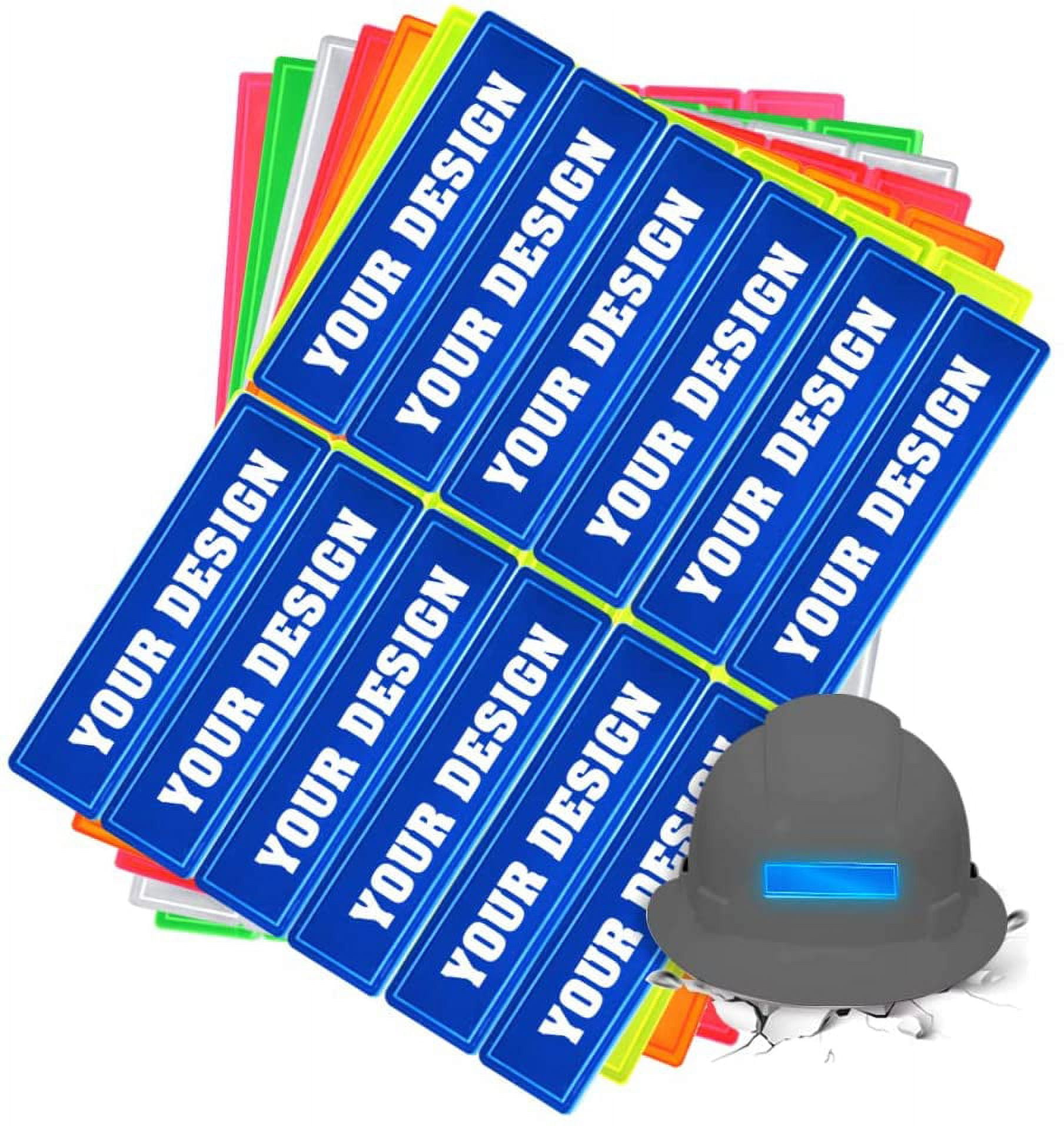 High Visibility Reflective Safety Hard Hat Sticker Customize Logo Hi ...