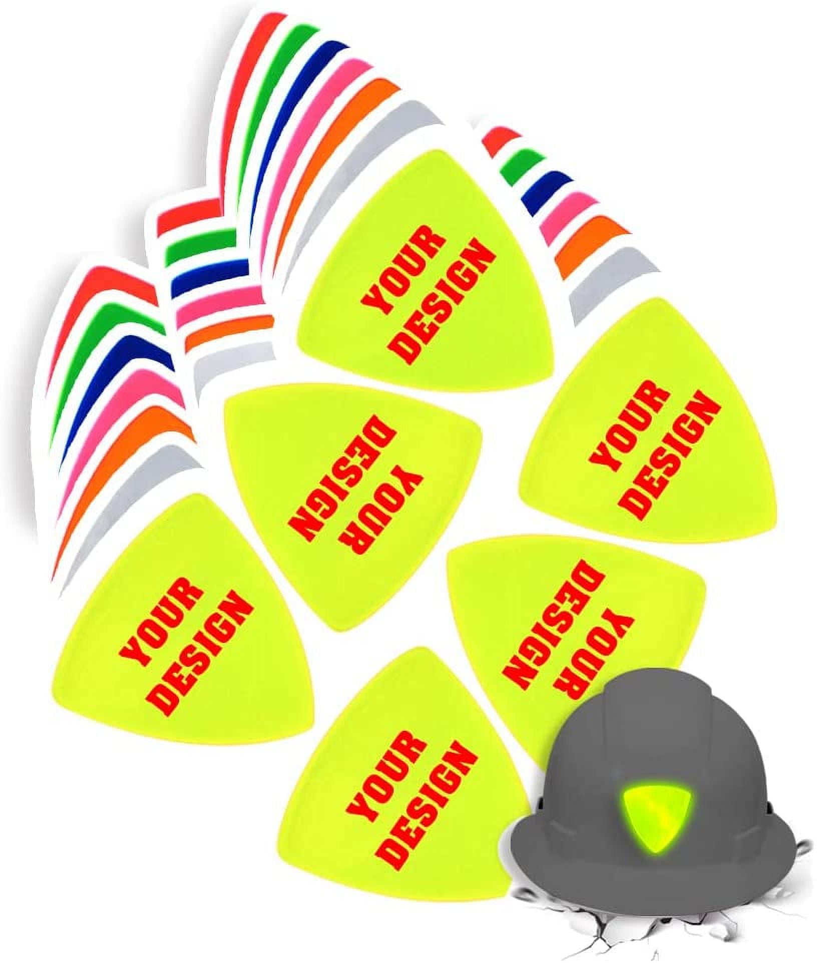 High Visibility Reflective Safety Hard Hat Sticker Customize Logo Hi ...