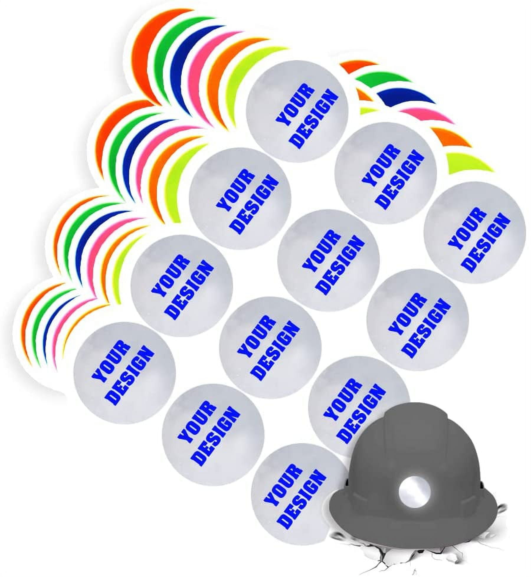 High Visibility Reflective Safety Hard Hat Sticker Customize Logo Hi ...