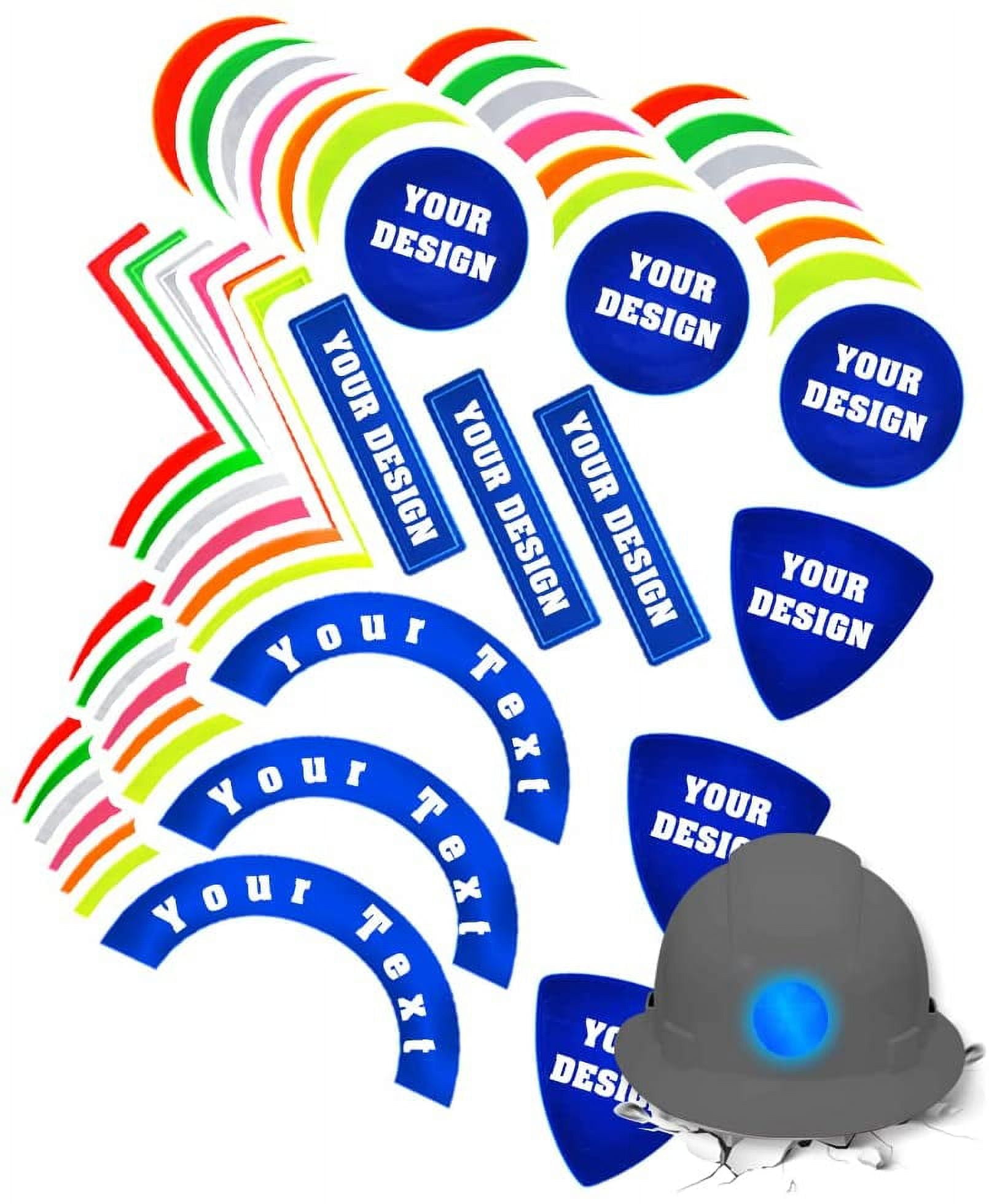 High Visibility Reflective Safety Hard Hat Sticker Customize Logo Hi ...
