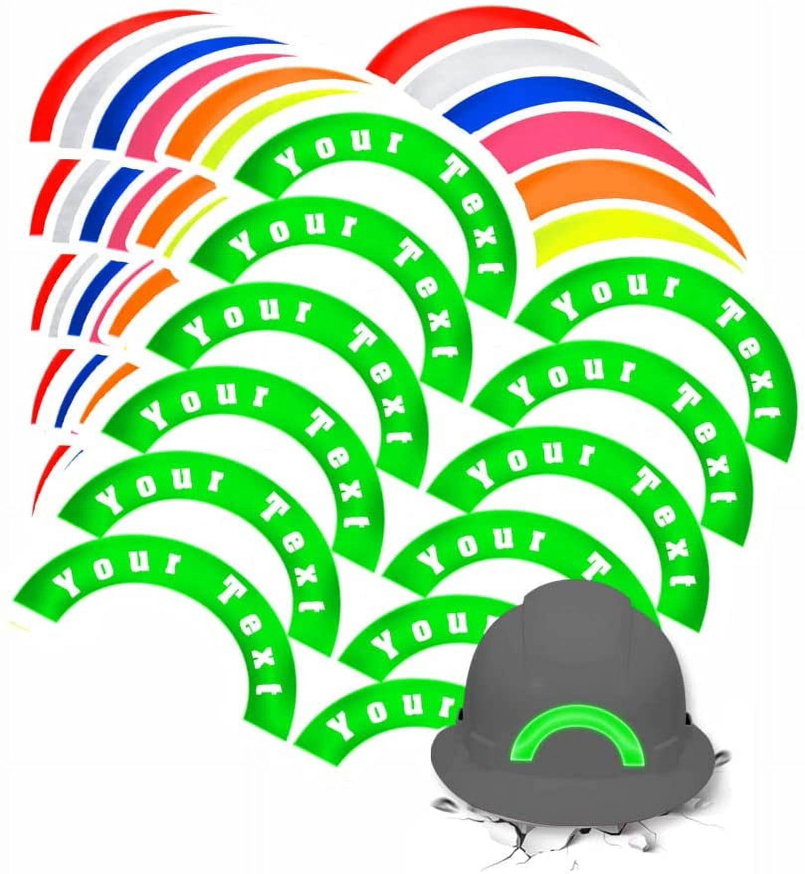 High Visibility Reflective Safety Hard Hat Sticker Customize Logo Hi ...