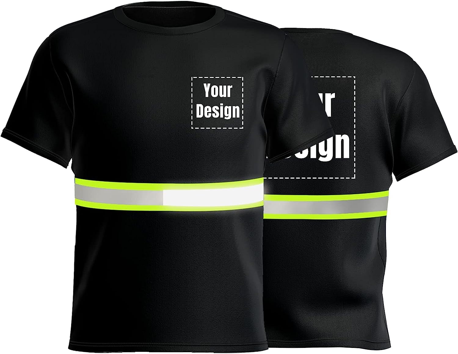 High Visibility Reflective Safety Shirts Custom Your Logo Hi Vis t ...