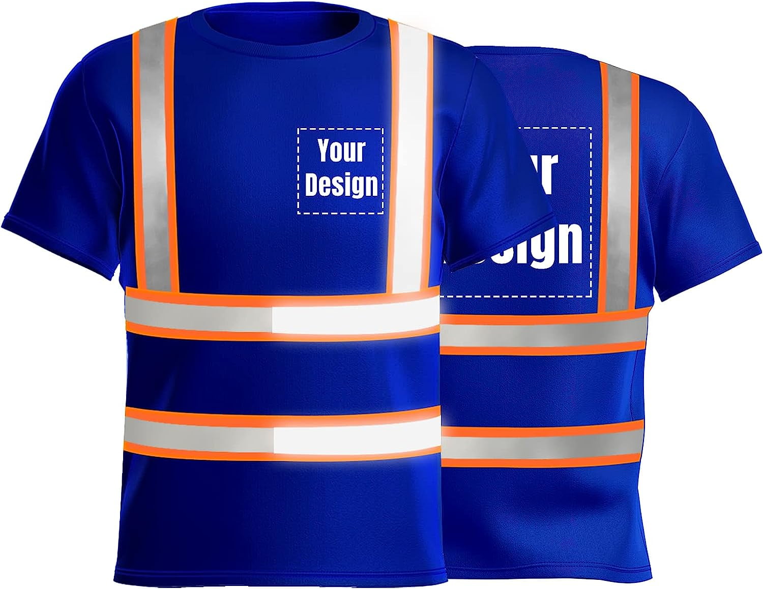 High Visibility Reflective Safety Shirts Custom Your Logo Hi Vis t ...