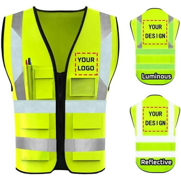 Safety Vest - 5, 10, 15 Pack - High Visibility Vest for Everyday Use ...