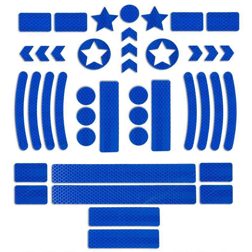 High-Visibility Reflective Stickers for Bicycles, Helmets, Scooters ...