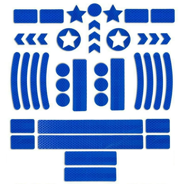 High-Visibility Reflective Stickers for Bicycles, Helmets, Scooters ...