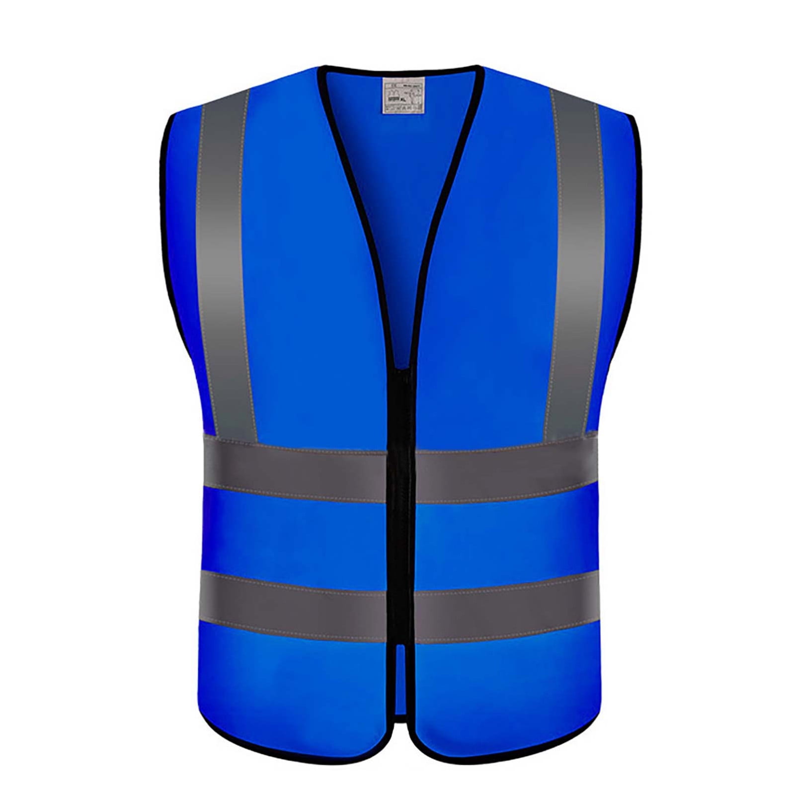 High Visibility Reflective Vest in Blue for Night Work and Running in ...