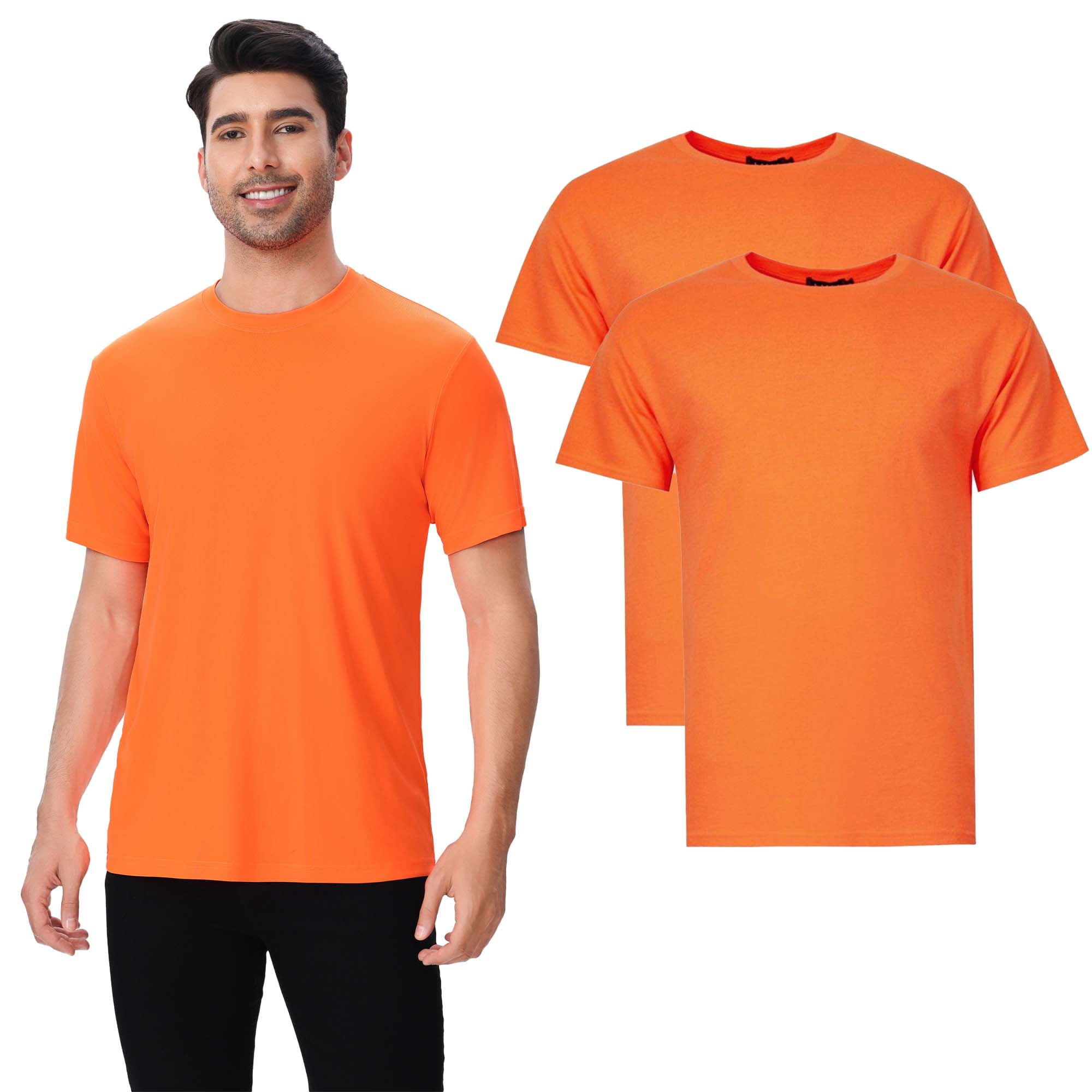 High Visibility Safety Short Sleeve T-Shirt, Hi Vis Pure Dry Fit Poly ...