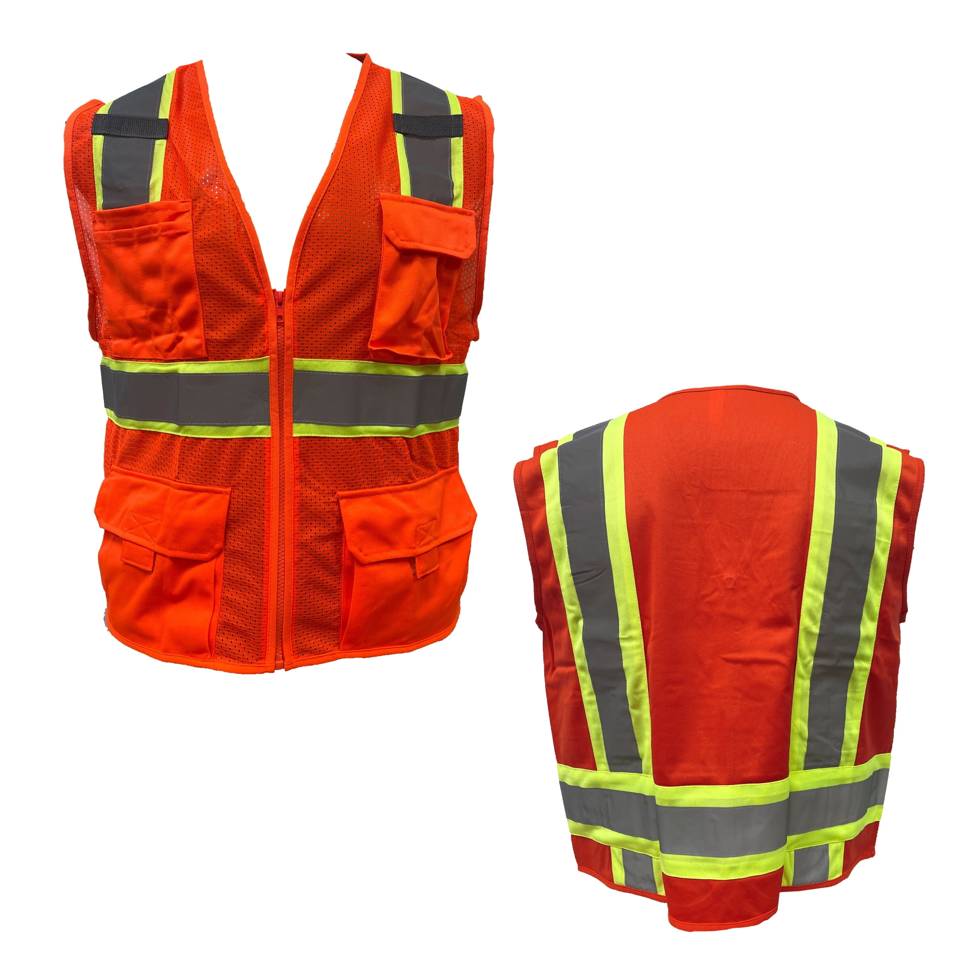 High Visibility Safety Vest -Ropa De Trabajo | Unisex Waistcoat - Red ...