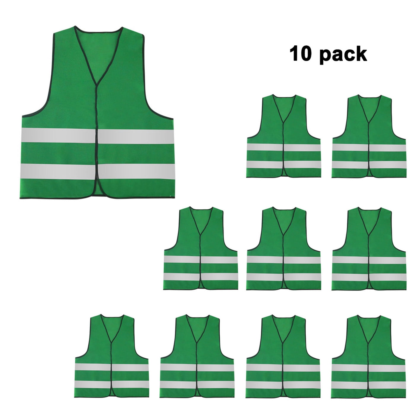 High Visibility Safety Vest with Reflective Tape Bright Safety Vest Hi ...