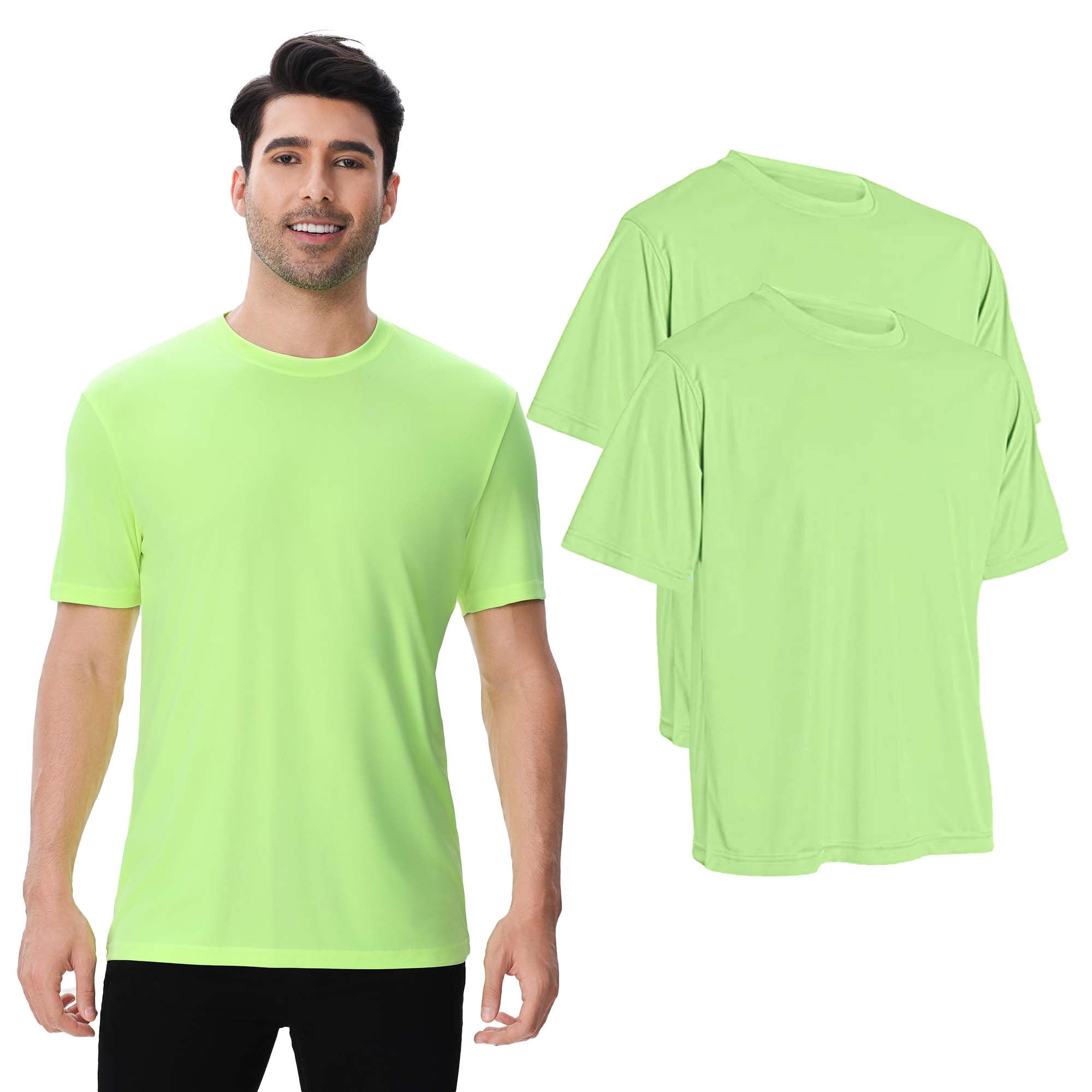 High Visibility Safety Work T Shirts Short Sleeve Crew Neck Tee 3XL ...