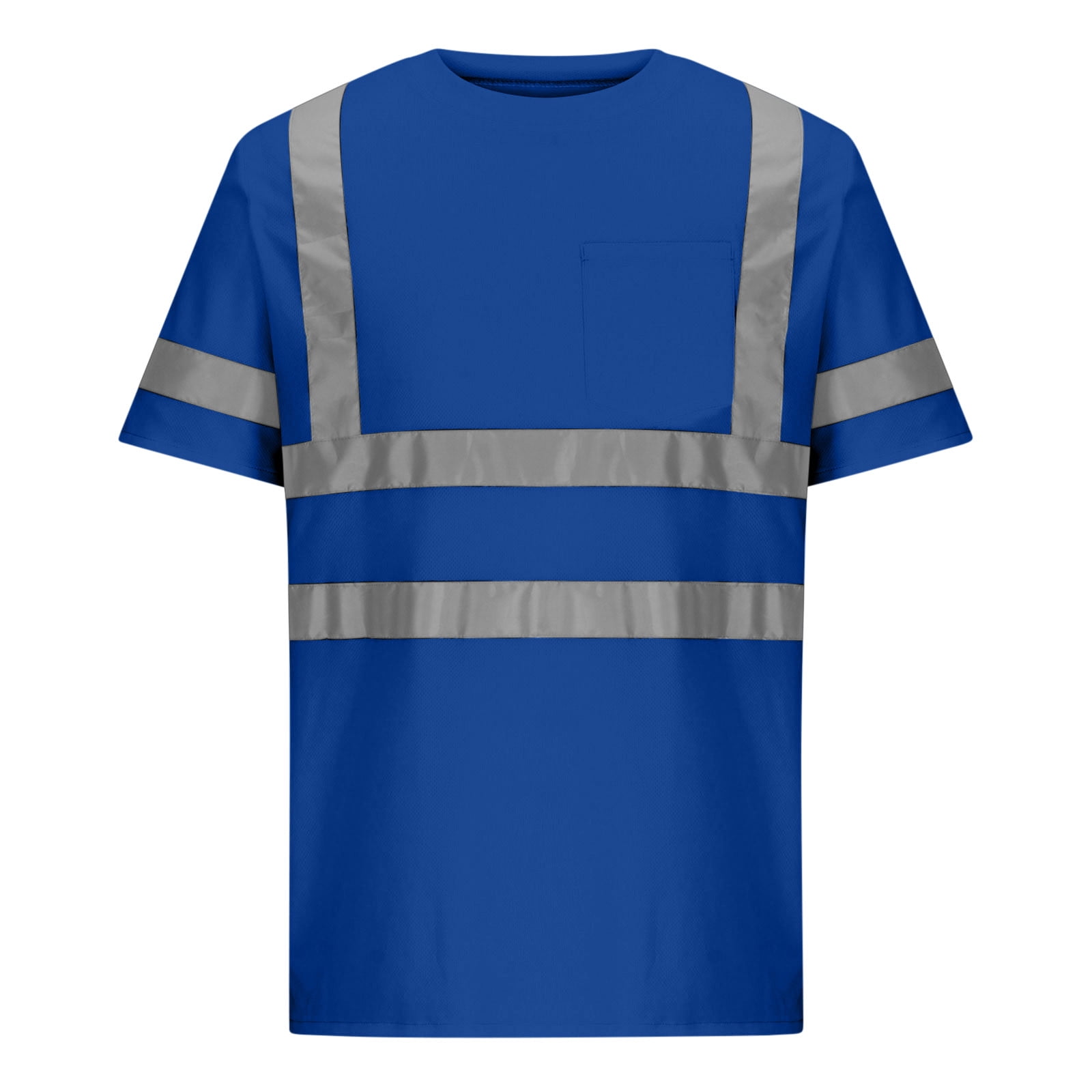 High Visibility T-Shirts Reflective Strips and Pocket Tee Tops Hi Vis ...