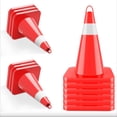 High-Visibility Traffic Cones 18 Inch, Safety Cones 18 Inch for Driving ...