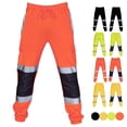High Visibility Work Cargo Pants Mens Casual Waterproof Drawstring ...