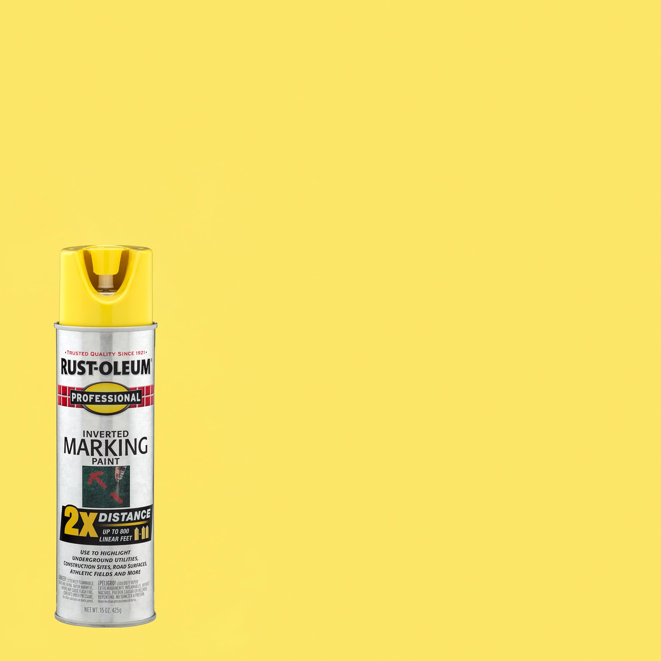 Rust-Oleum High Visibility Yellow Inverted Marking Spray Paint for ...