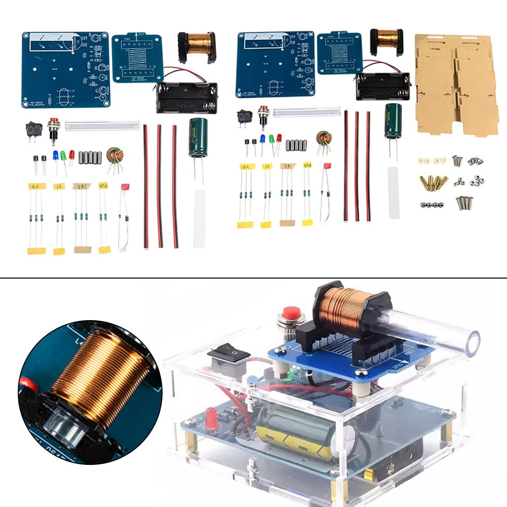 High Voltage Electromagnetic Transmitter DIY Kit Coil Boost Module ...