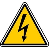 High Voltage Lightning Bolt Sign Business Safety 3M Reflective sticker ...
