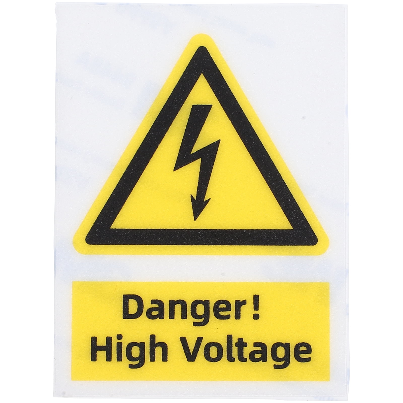 High Voltage Sign Electrical Warning Sticker High Voltage Label Safety ...