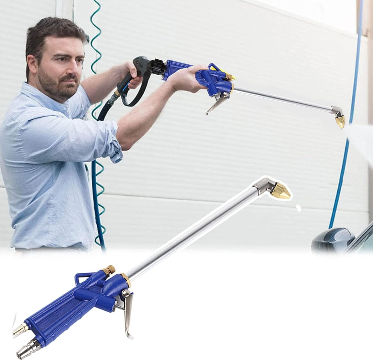 High Volume Air Blow Gun, Air Compressor Attachments with Brass ...