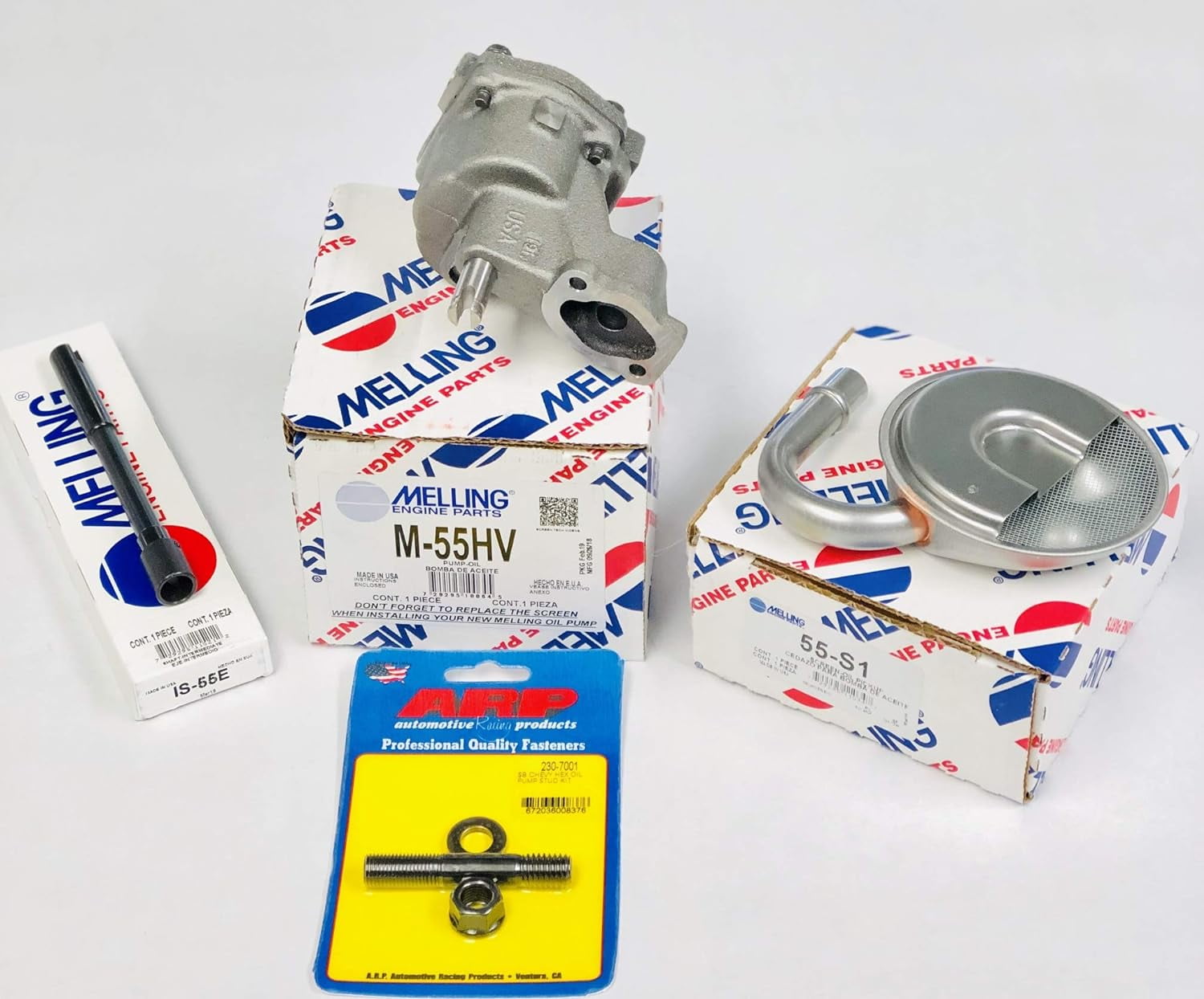 High Volume Oil Pump, Oil Pump Stud, Pick Up Screen & Steel Drive Rod ...